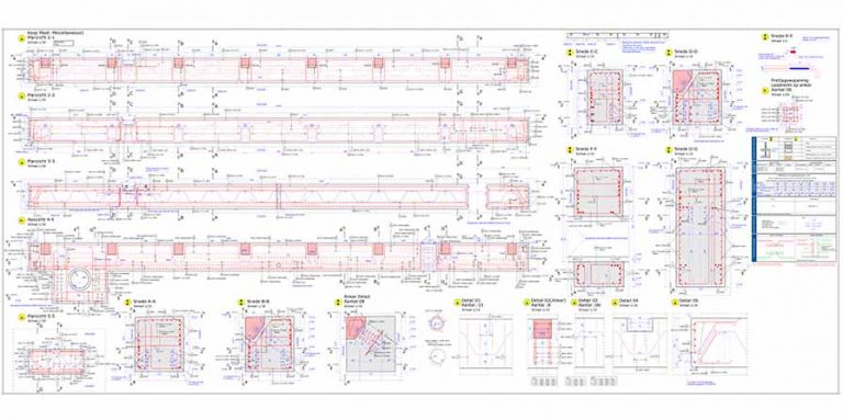 Reinforcement 2D, 3D Rebar Detailing Precast Drawings-Paradigm
